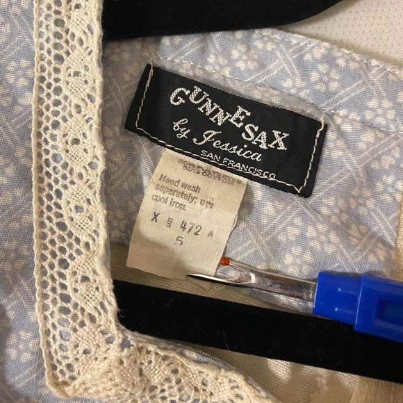 Gunne Sax | Dresses | Rare Vintage Gunne Sax Black Label Prairie Dress ...